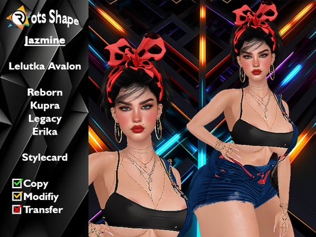 Second Life Marketplace - Jazmine - Lelutka Avalon Evox - Rots Shape